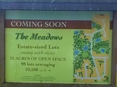 the meadows info sign | Whatcom News