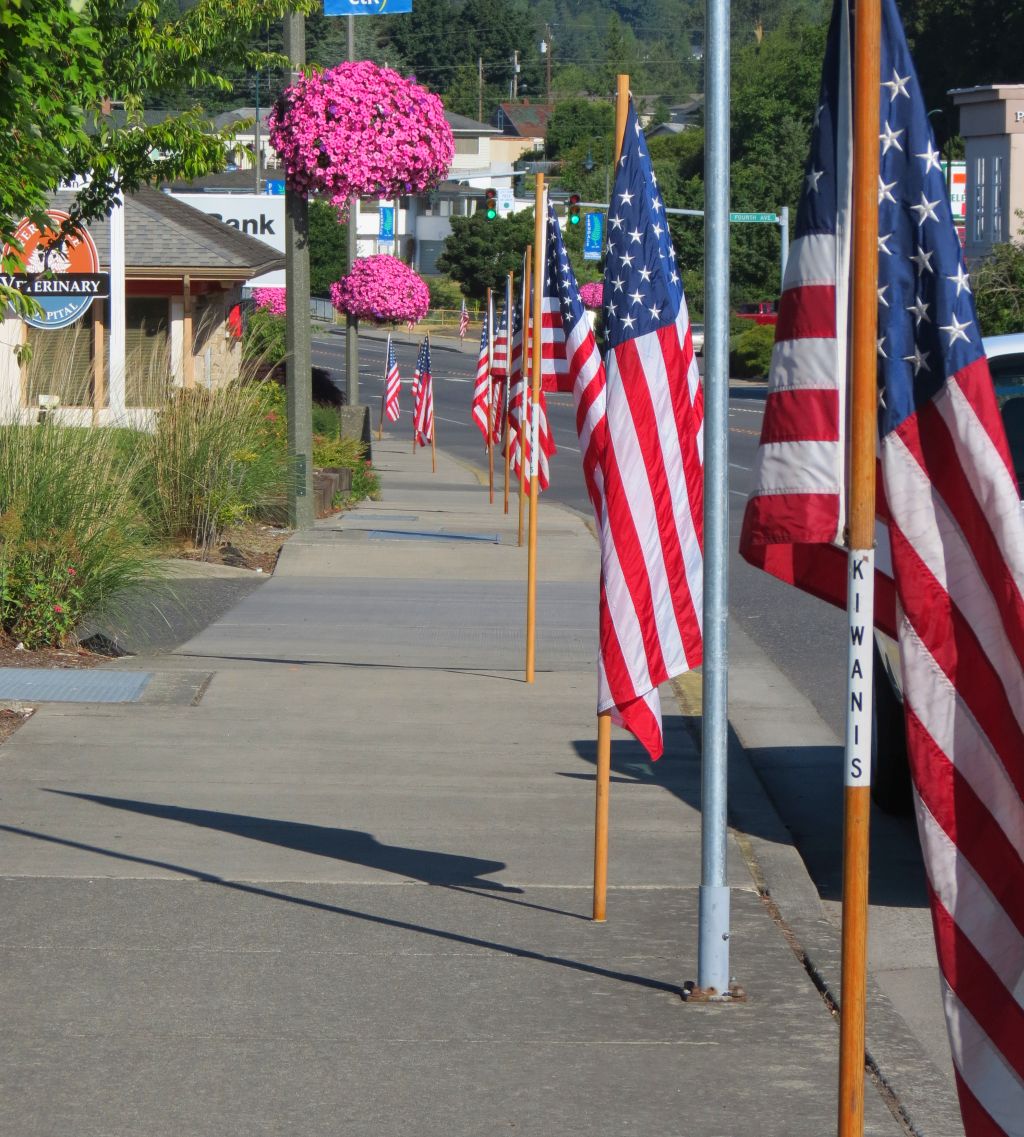 Ferndale Kiwanis line Ferndale streets with 150 American flags to mark ...