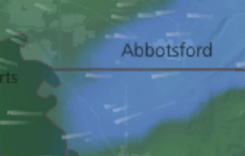 freezing temps from fraser valley outflow as seen on NAM model graphic ...