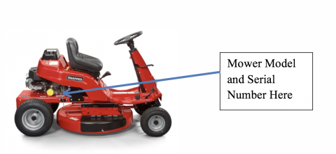 snapper brand riding mower recall instructions for locating model and ...