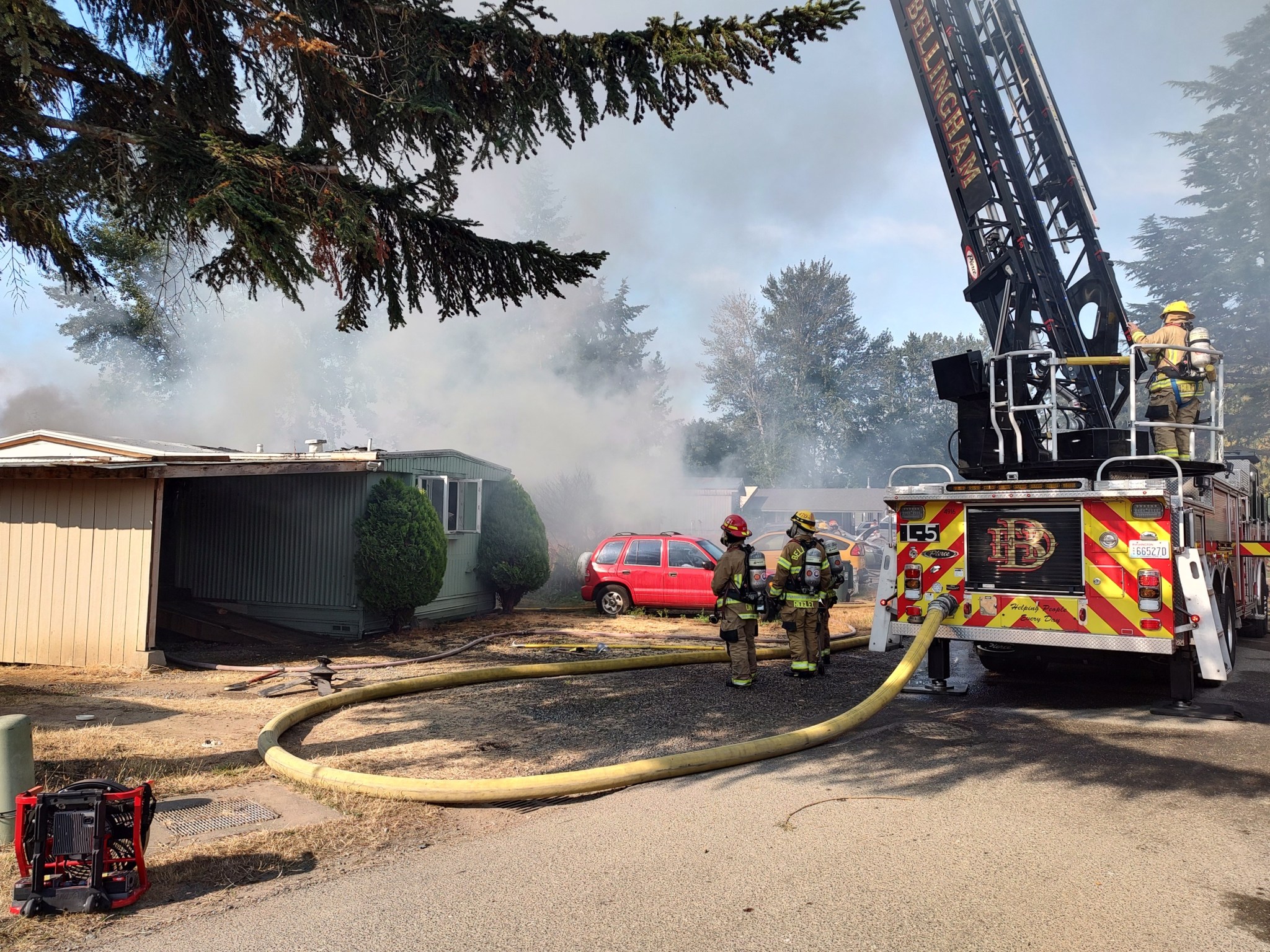 UPDATED: Fire burns 2 units in Bellingham mobile home community ...