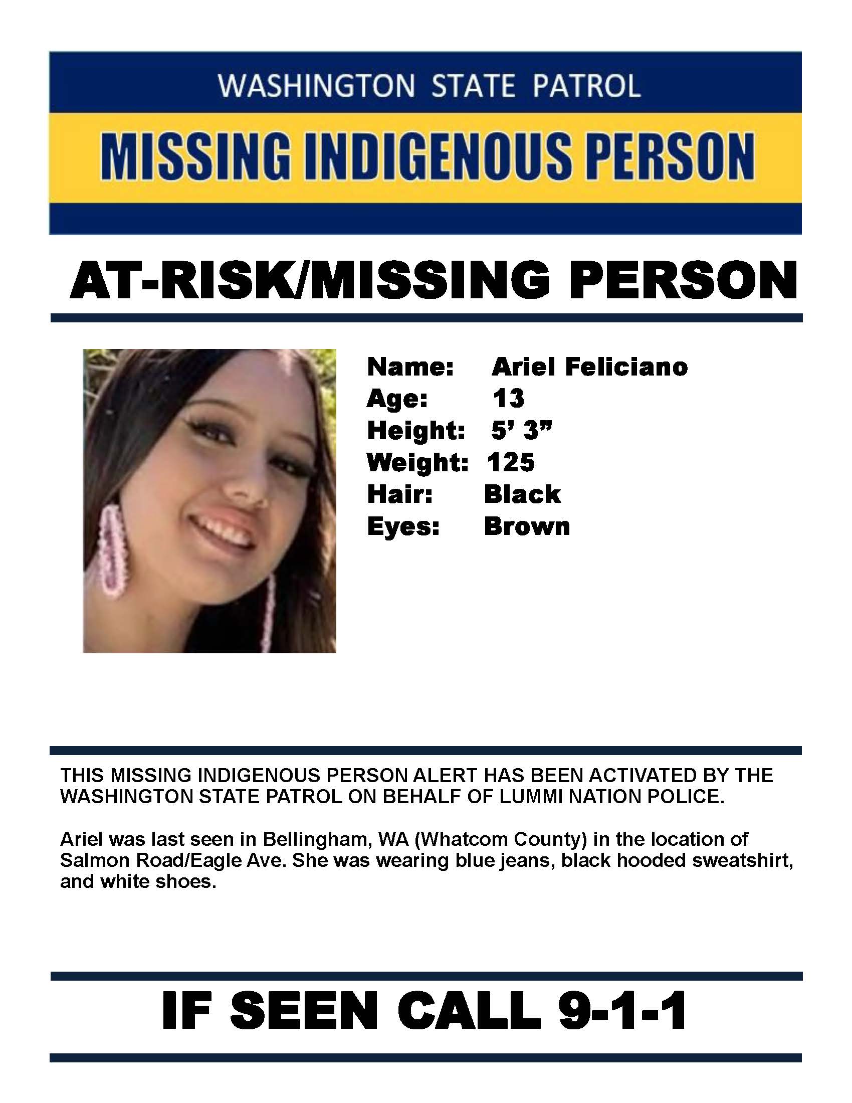 At-Risk/Missing Person: Bellingham area youth reported missing ...