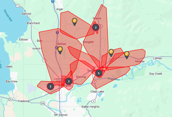 Crash likely cause of power outages impacting over 14,000 in Skagit County | Whatcom News